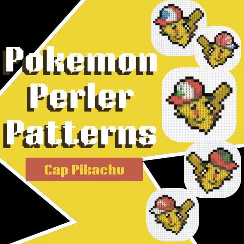 Pikachu Perler - Etsy