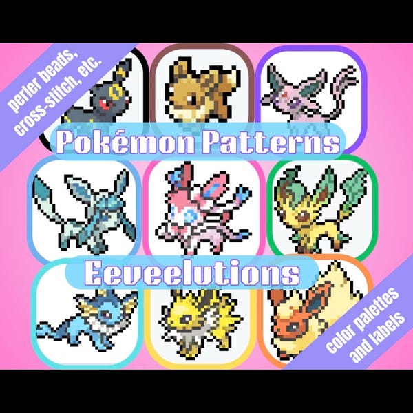 Leafeon Perler Bead - Etsy