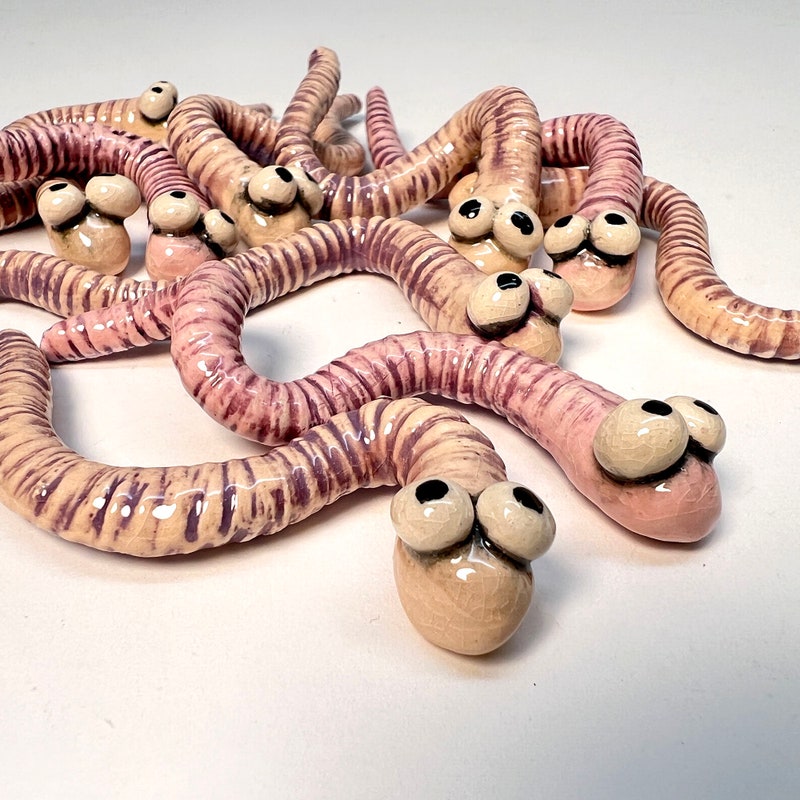 Ceramic Garden Worm - Etsy