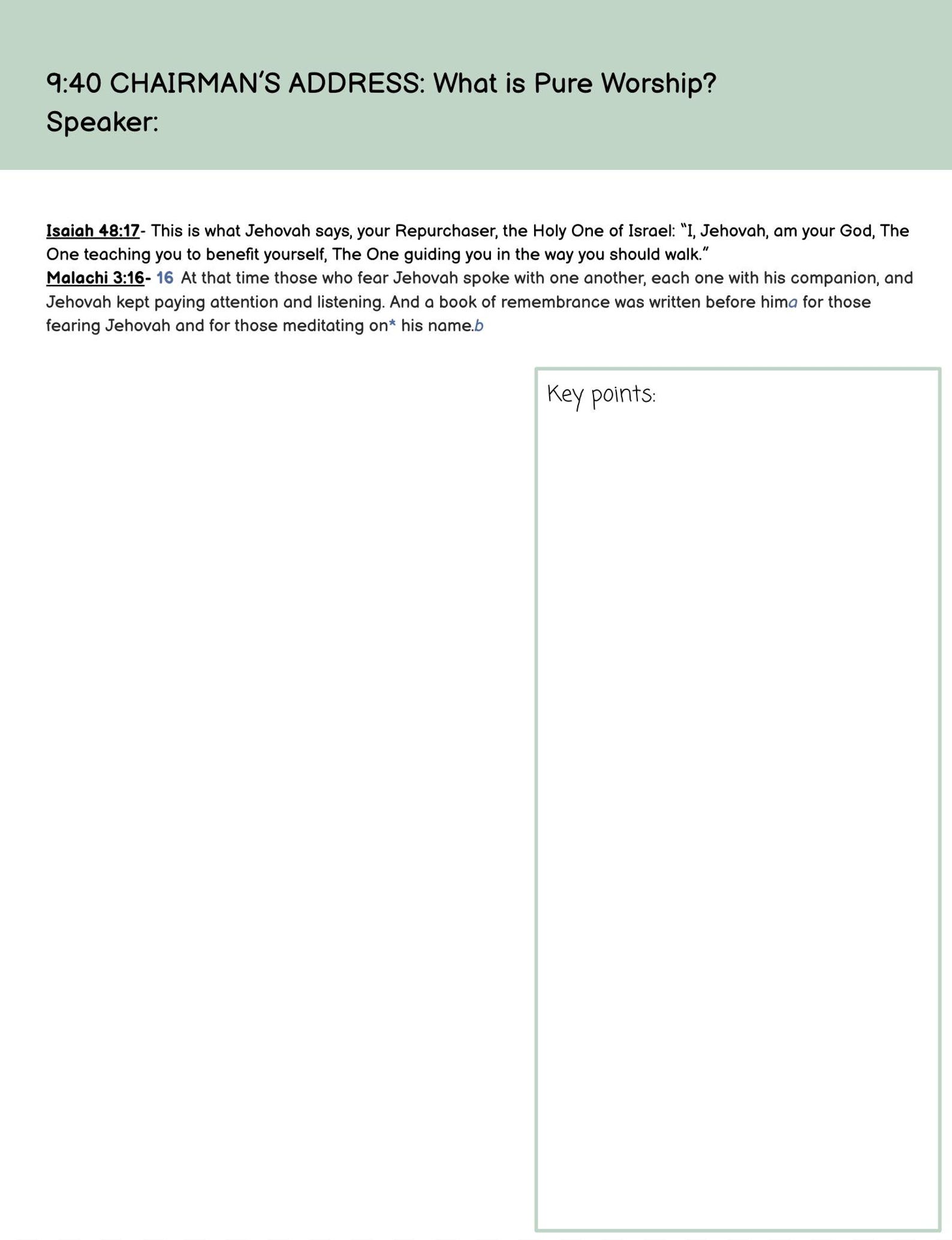 Pure Worship Convention Notebook, JW Notebook, Jehovah's Witness ...