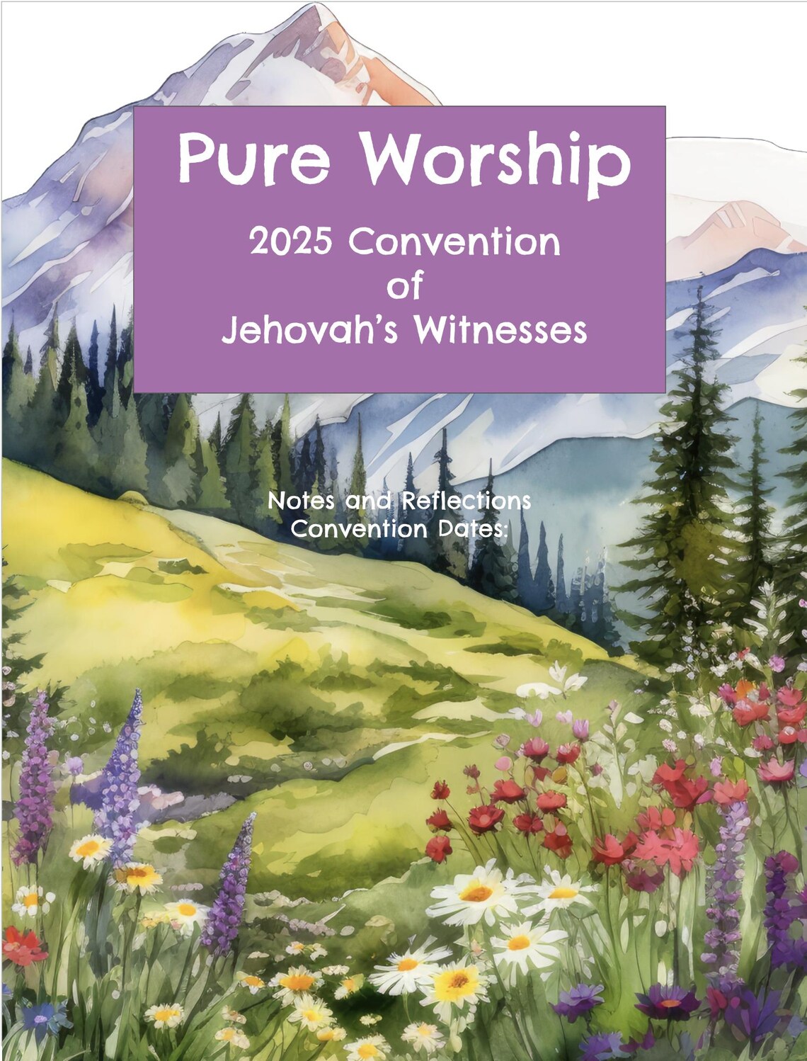 Pure Worship Convention Notebook, JW Notebook, Jehovah's Witness ...