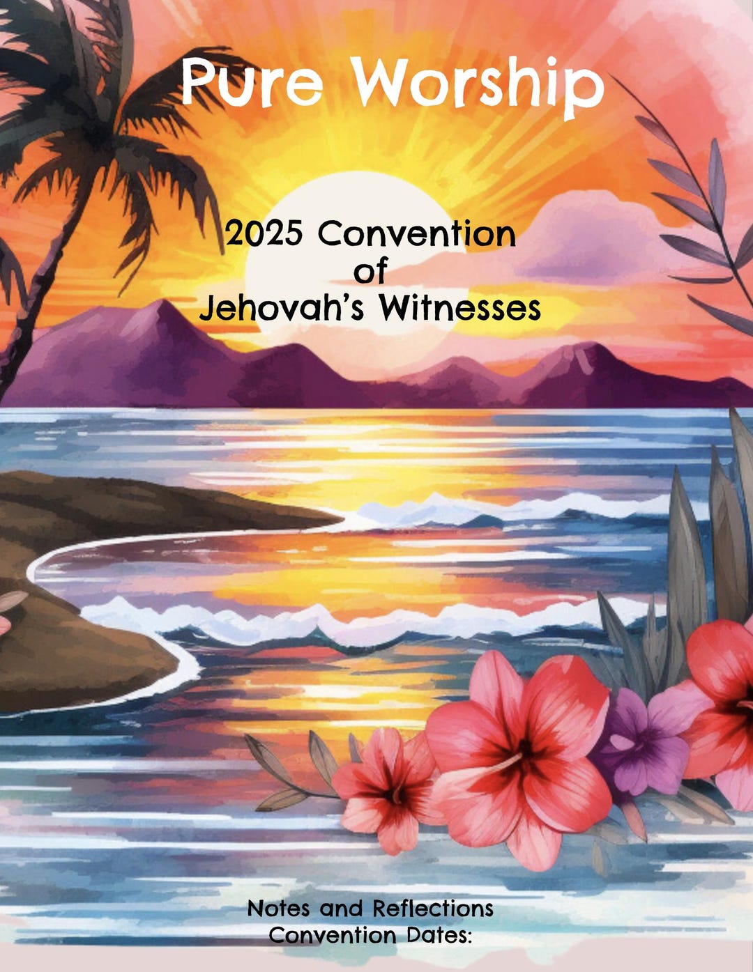 Pure Worship Convention Notebook, JW Notebook, Jehovah's Witness ...