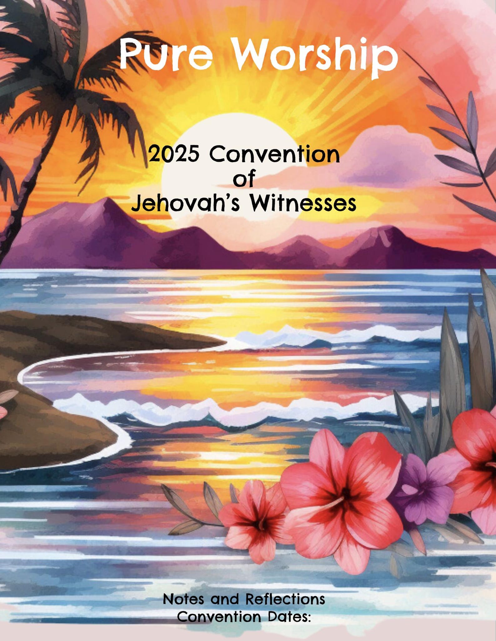 Pure Worship Convention Notebook, JW Notebook, Jehovah's Witness ...