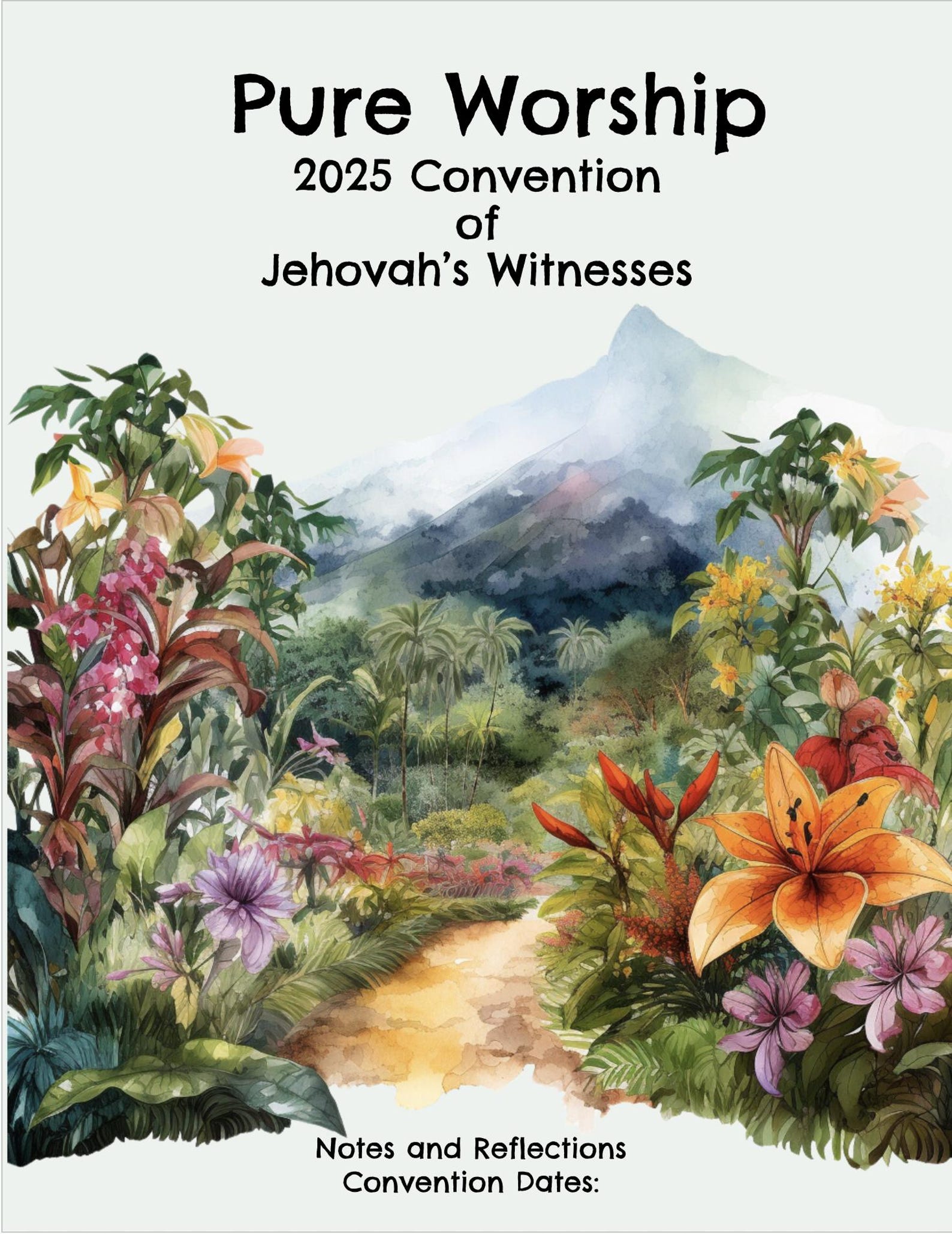 Pure Worship Convention Notebook, JW Notebook, Jehovah's Witness ...