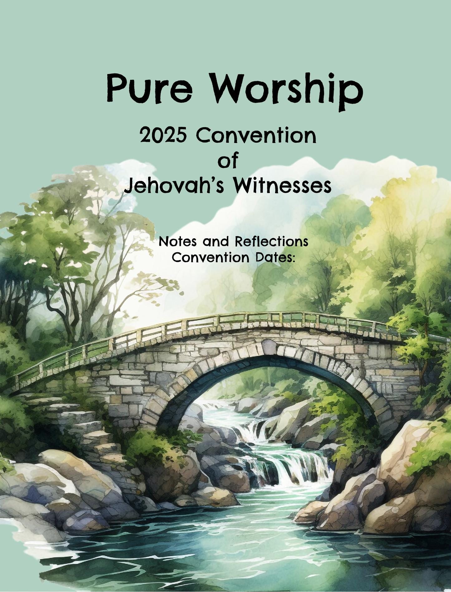 Pure Worship Convention Notebook, JW Notebook, Jehovah's Witness ...