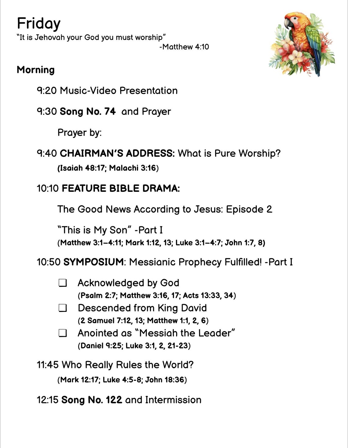 Pure Worship Convention Notebook, JW Notebook, Jehovah's Witness ...