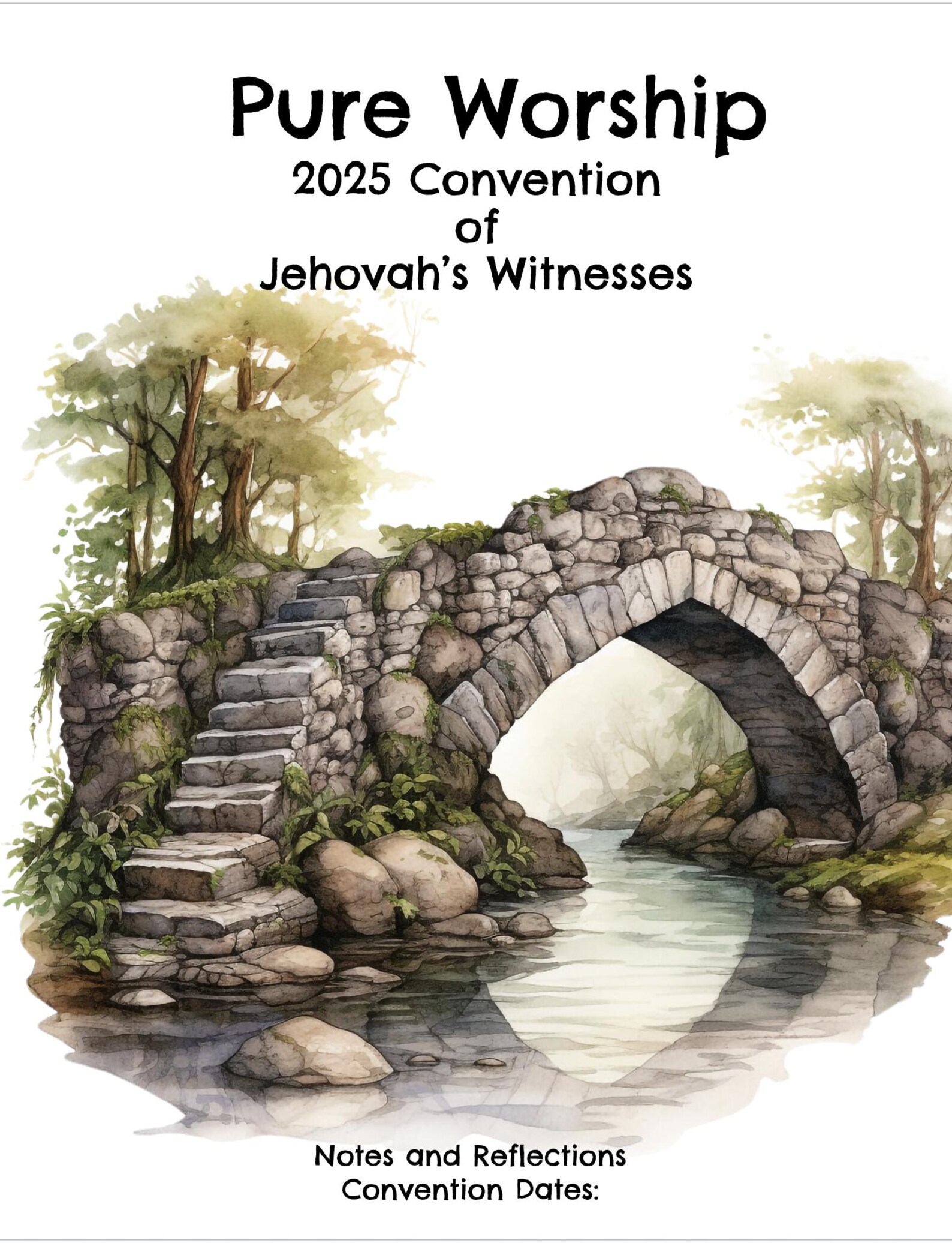 Pure Worship Convention Notebook, JW Notebook, Jehovah's Witness ...