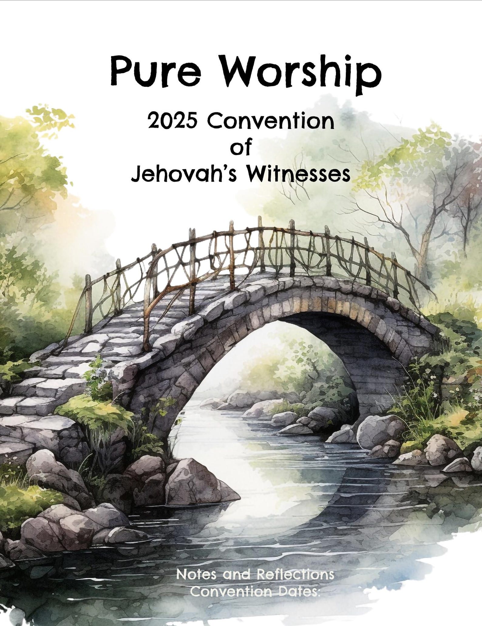 Pure Worship Convention Notebook, JW Notebook, Jehovah's Witness ...