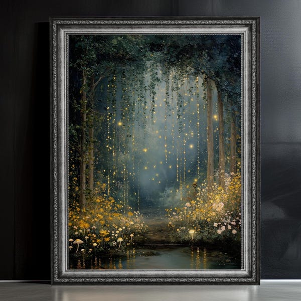 Enchanted Forest Art Print - Etsy