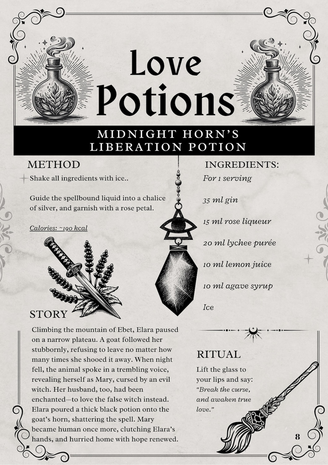 30 Magical Cocktail Recipes: Potion Drink Collection (digital Download ...