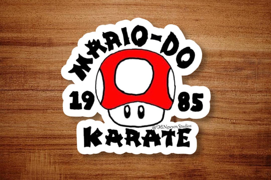Mario-do Karate 1985 Sticker | Karate Kid - Etsy