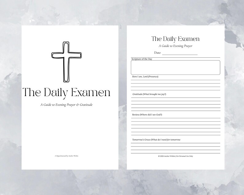 2026 Catholic Prayer Bundle Daily Examen Journal Devotional Surrender ...