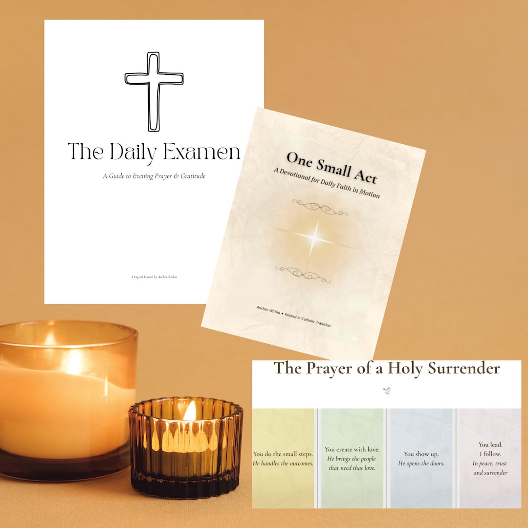 2026 Catholic Prayer Bundle Daily Examen Journal Devotional Surrender ...