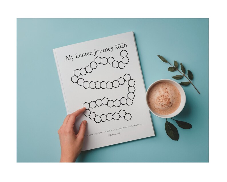 Lent 2026 Sacrifice Tracker Printable | Catholic Lenten Journey ...