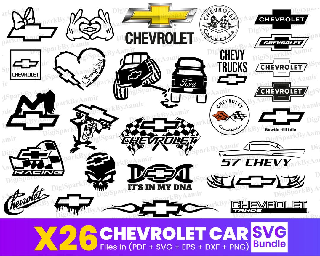 Chevrolet Car Svg Bundle Chevrolet Svg Bundle Chevy Lovers Svg ...