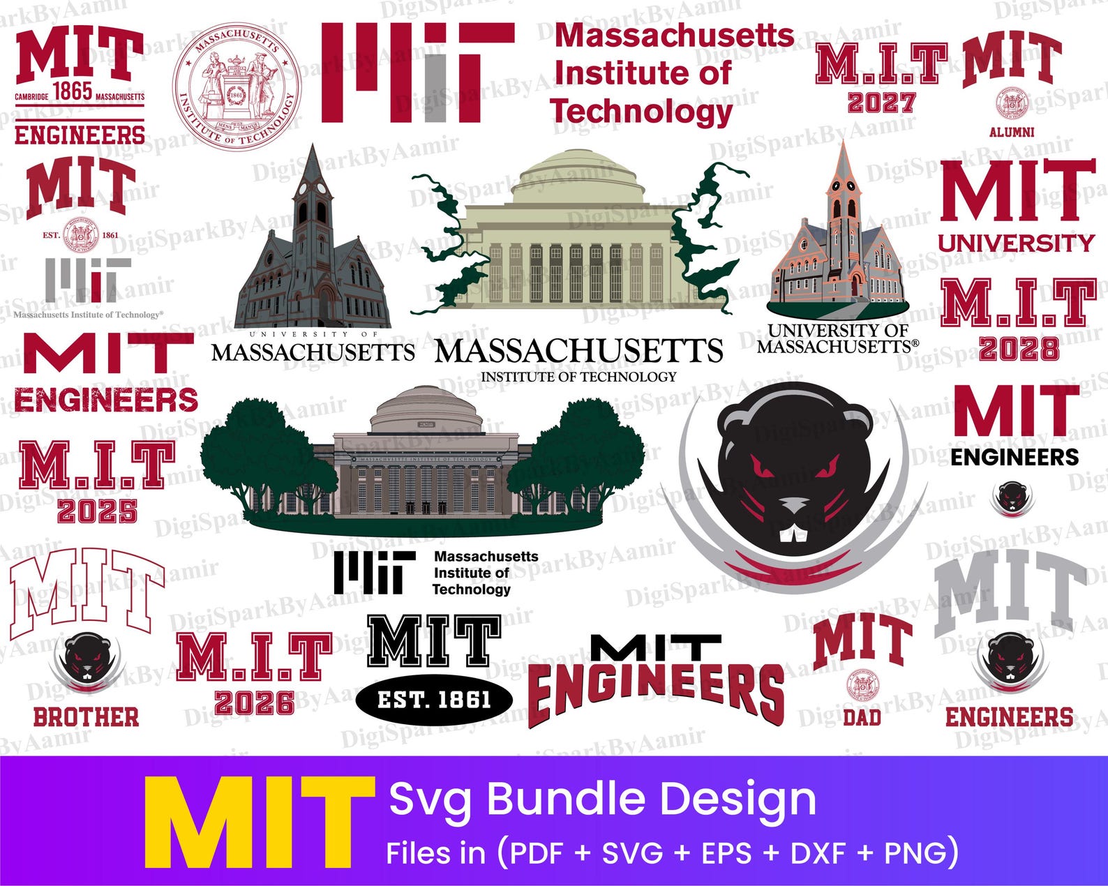 MIT Svg Bundle Design MIT University Bundle Svg Massachusetts Institute ...
