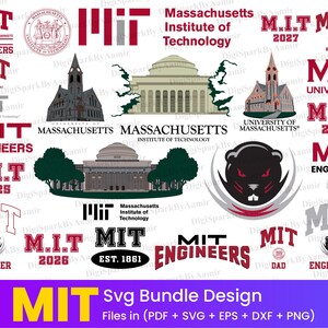 MIT Svg Bundle Design MIT University Bundle Svg Massachusetts Institute ...