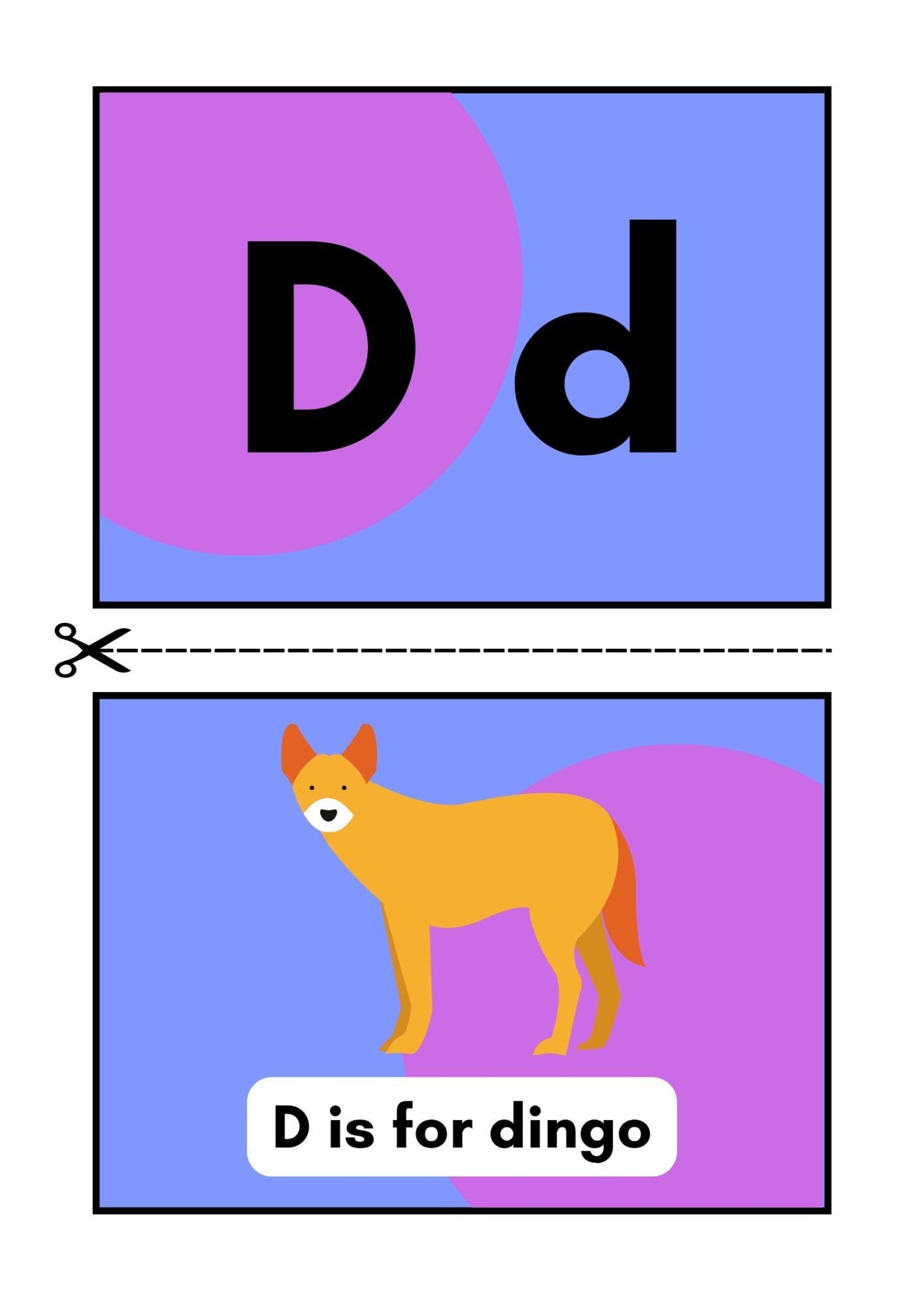 Aussie Animal Alphabet Flashcards: Australian ABC Printable (digital ...