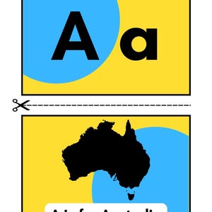 Aussie Animal Alphabet Flashcards: Australian ABC Printable (digital ...