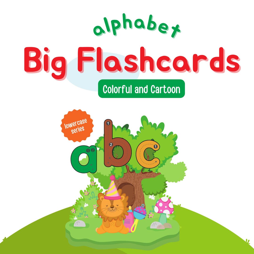 Colorful ABC Flashcards: Preschool Montessori Learning (PDF & JPG ...