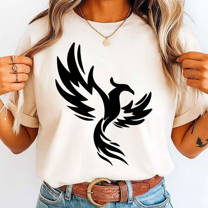 Flaming Phoenix SVG Cut File for Cricut & Silhouette – Commercial Use ...