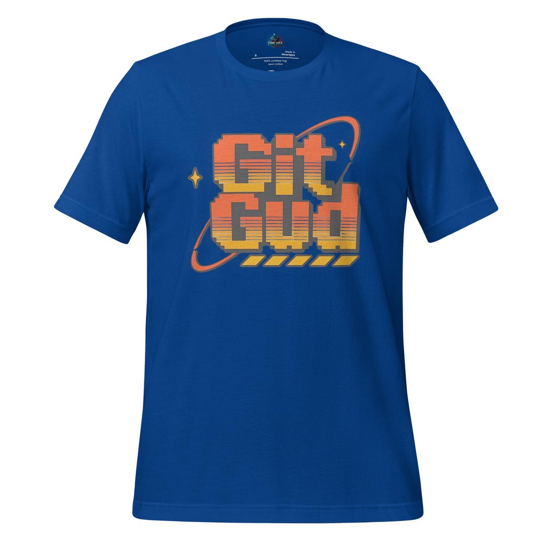 Retro Pixelated Level up Shirt : Game Over Gear Git Gud Tee - Etsy