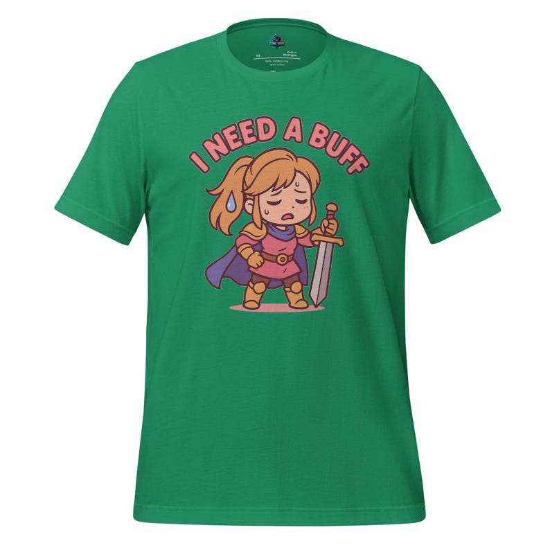 Buff Chibi Girl Gamer Shirt, Anime Mage Tee, Gaming Gift - Etsy