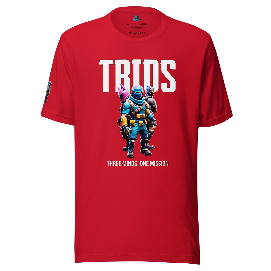 TRIOS Gaming Tee: Cotton Matching Trio Squad Shirt With Arm Tag - Etsy