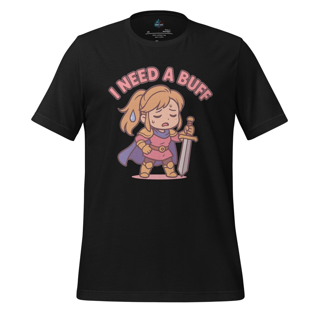 Buff Chibi Girl Gamer Shirt, Anime Mage Tee, Gaming Gift - Etsy