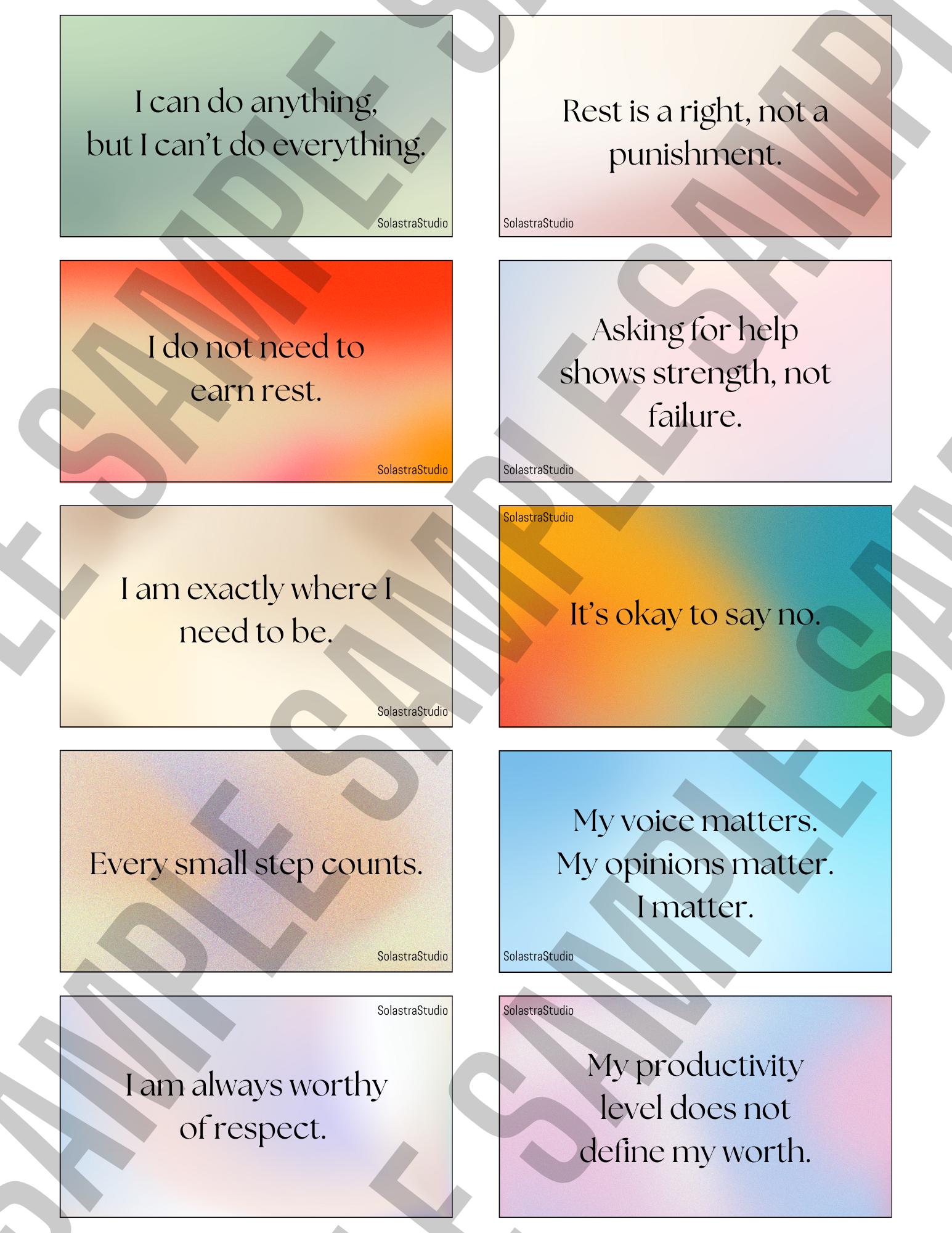 Burnout Recovery Self Care Kit | Printable Care Package for Mental ...
