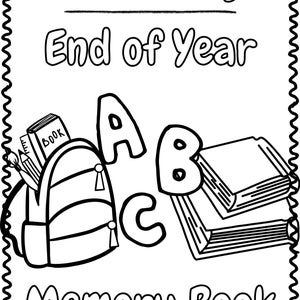End of School Year- Memory Book - Etsy