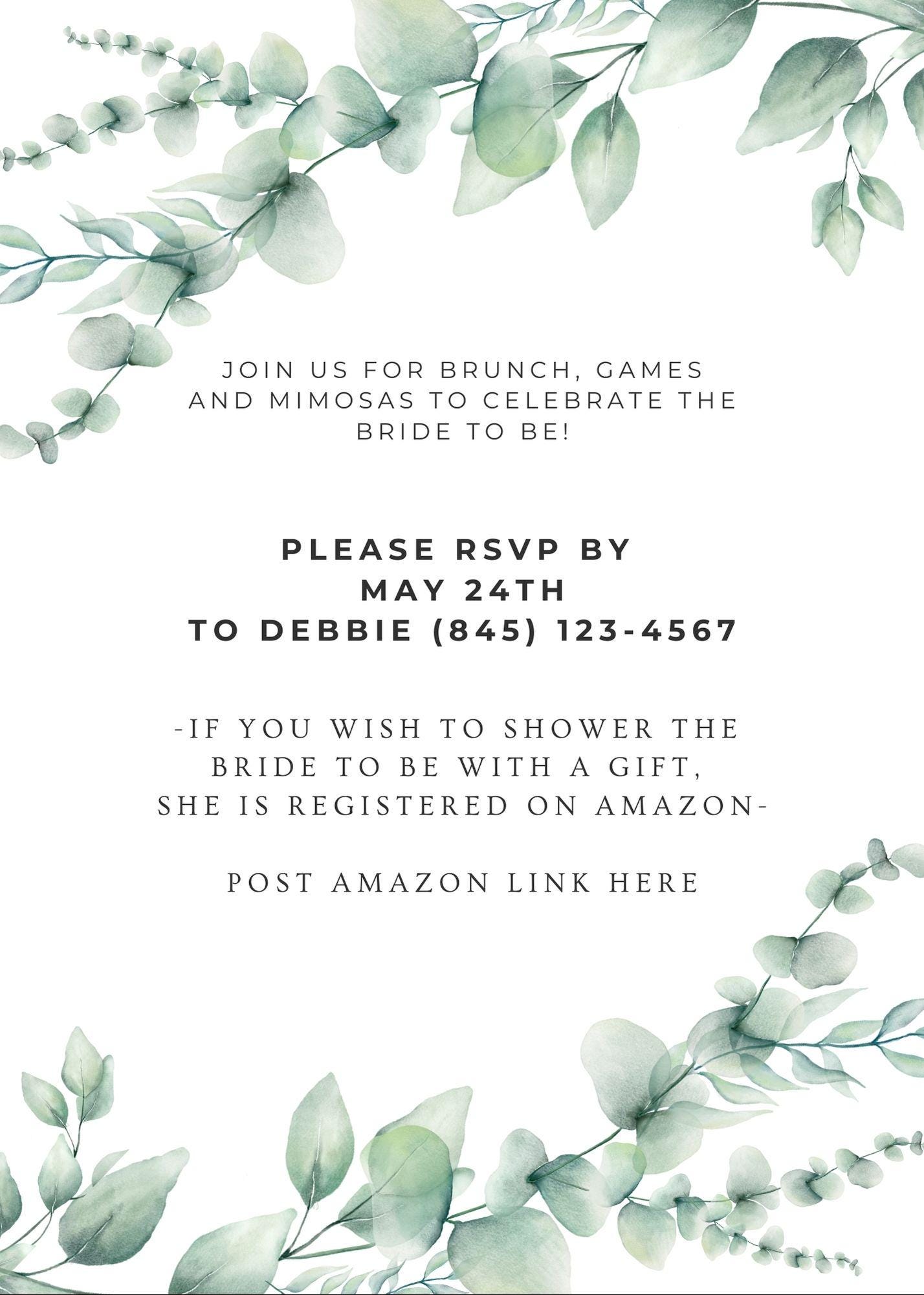 Wedding Shower Invitation - Etsy