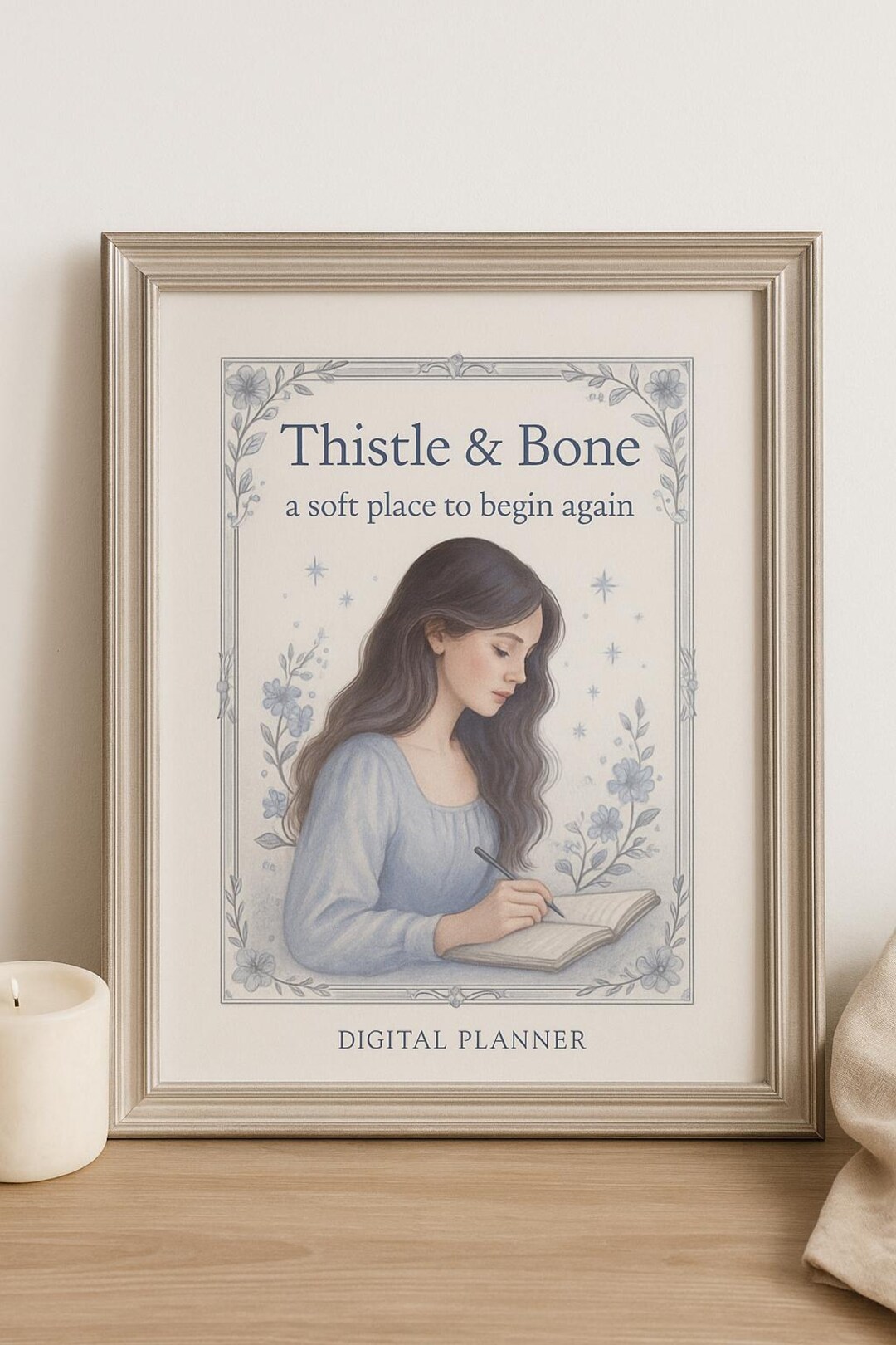 Thistle and Bone Digital Planner — Soft Gothic Printable Journal ...