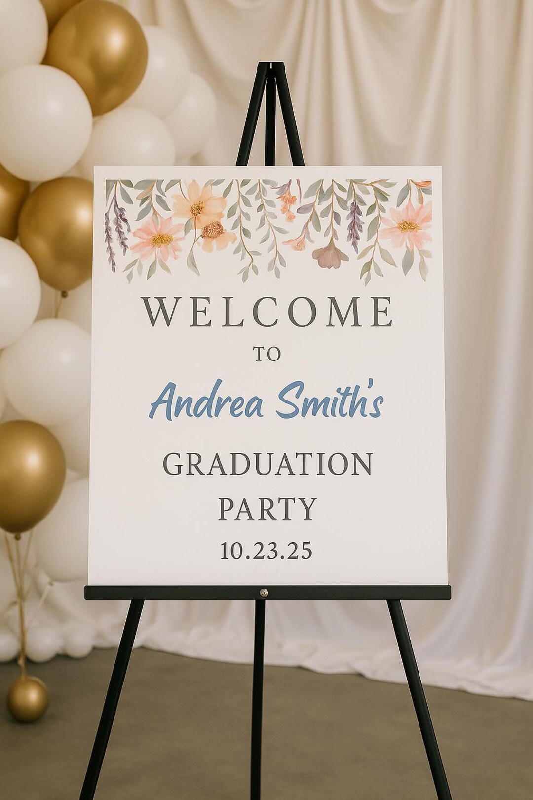 Editable Graduation Party Welcome Sign - INSTANT DOWNLOAD - Etsy