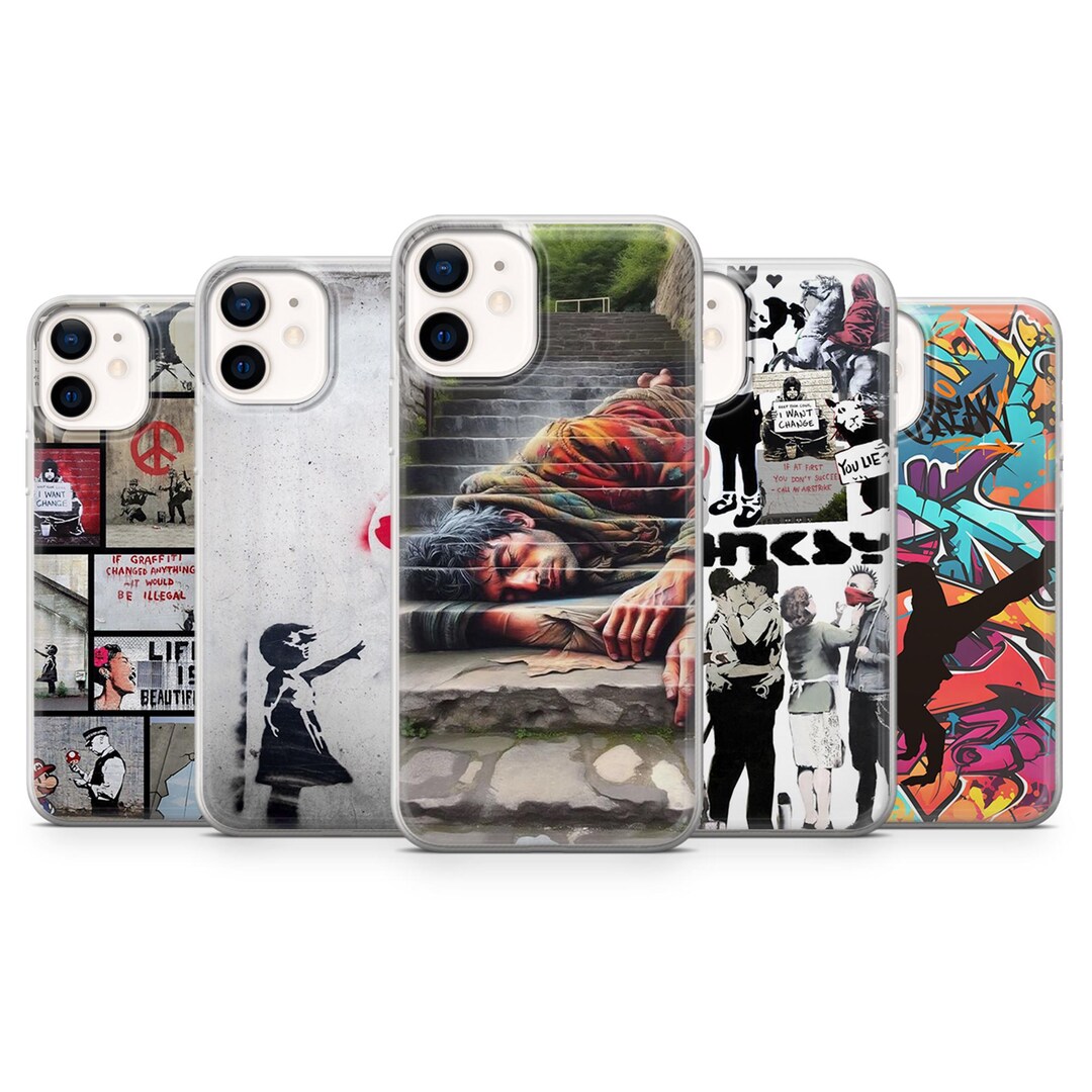 Street Art Phone Case Banksy Aesthetic Cover for iPhone 17, 17pro, 16 ...