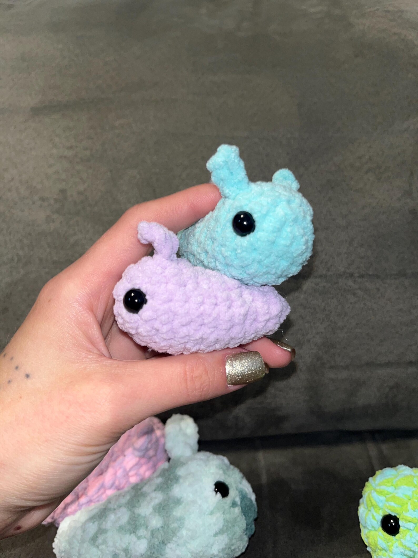 Tiny Garden Slug No-sew Market Make Crochet Pattern - Etsy