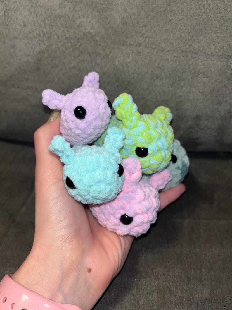 Tiny Garden Slug No-sew Market Make Crochet Pattern - Etsy