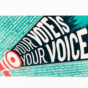 Your Vote is Your Voice Political Postcards: Set of 100 Vote Postcards ...