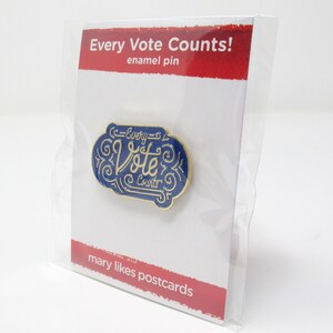 Every Vote Counts Enamel Pin - Etsy