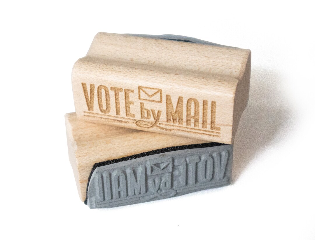 Vote by Mail A Rubber Stamp for Your Postcards and Scrapbooking ...