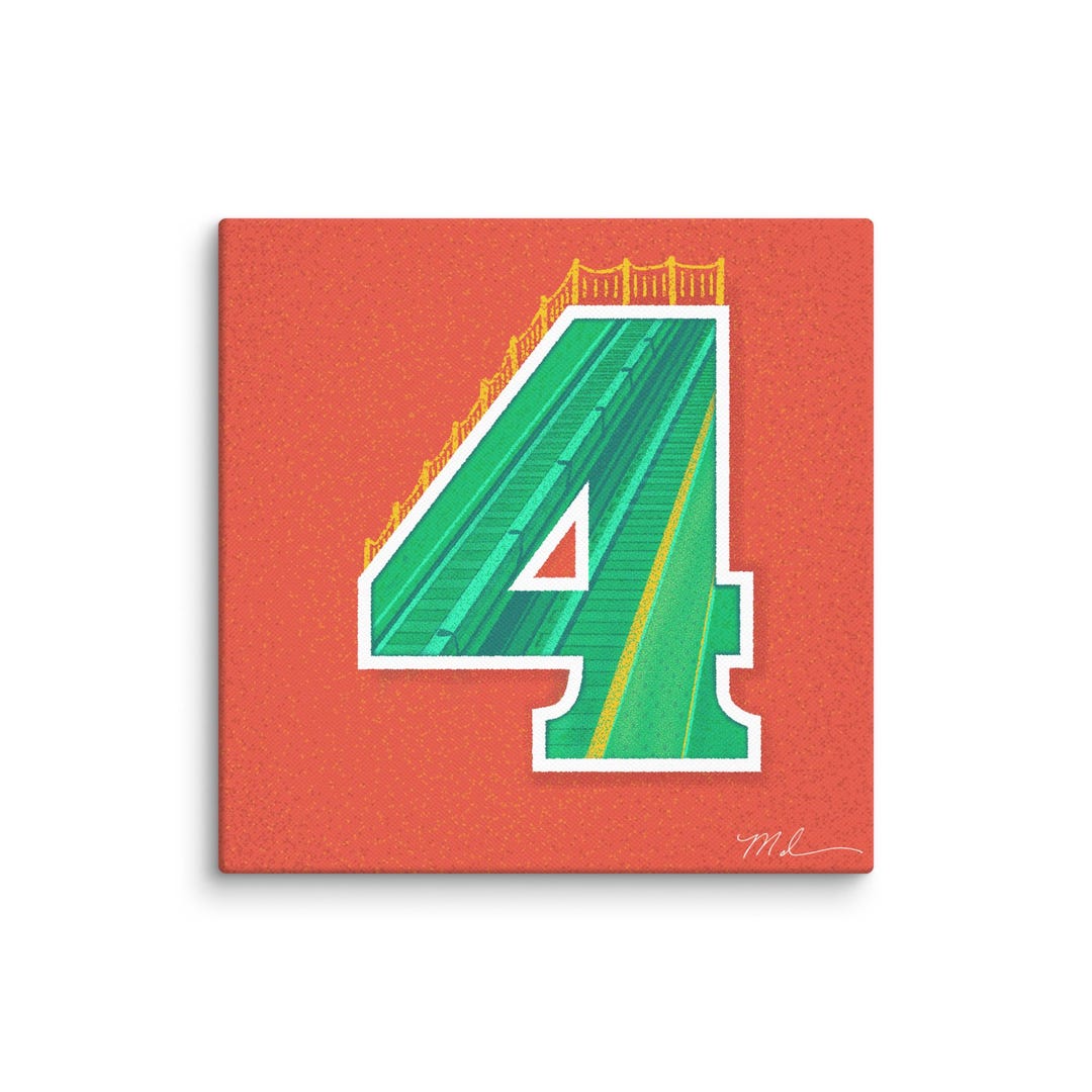 4 Train to Yankee Stadium. Love Letters for the Subway. 8x8" Canvas - Etsy