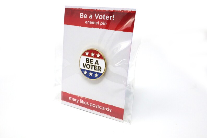 Be a Voter Enamel Pin - Etsy