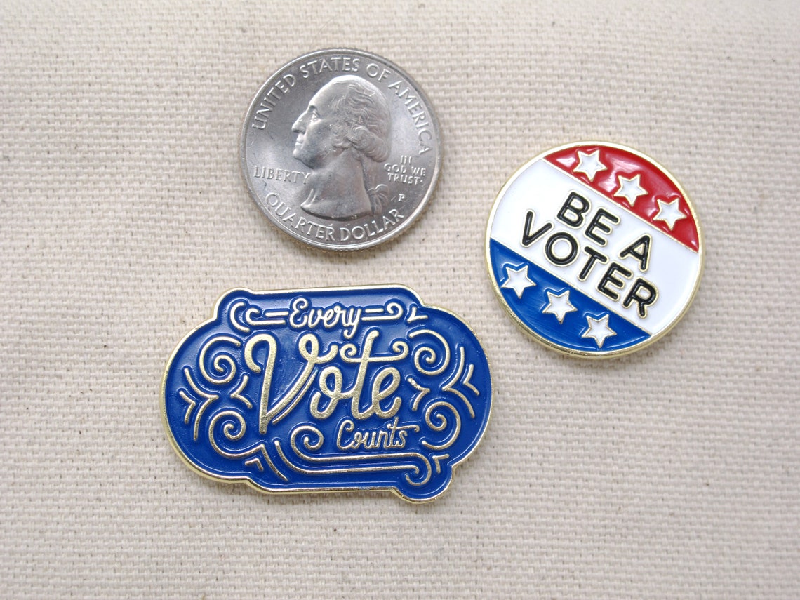 Be a Voter Enamel Pin - Etsy