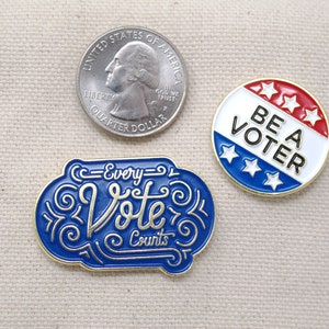 Be a Voter Enamel Pin - Etsy