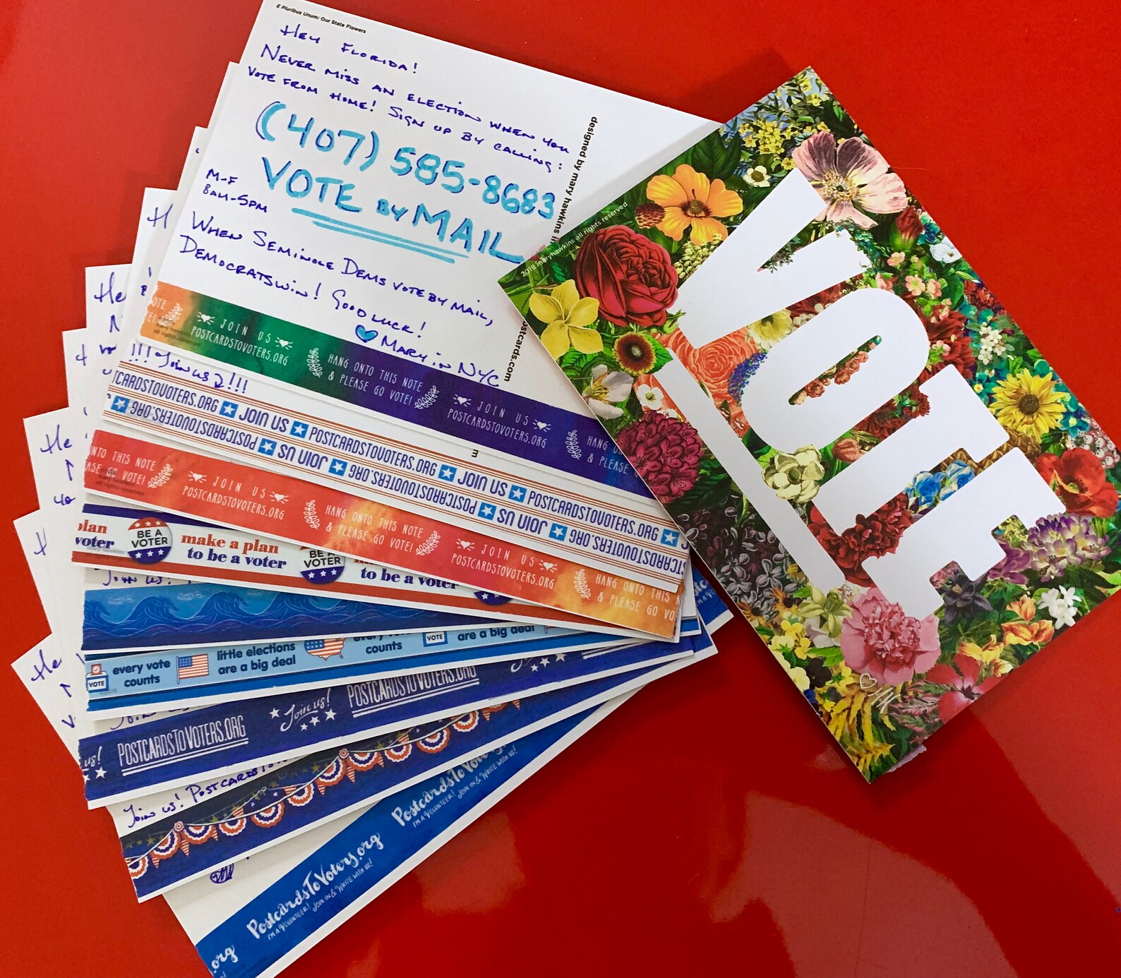 Rainbow Postcards to Voters Washi Tape Perfect for Decorating | Etsy