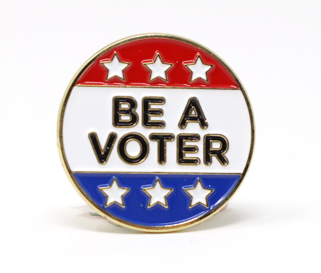 Be a Voter Enamel Pin - Etsy