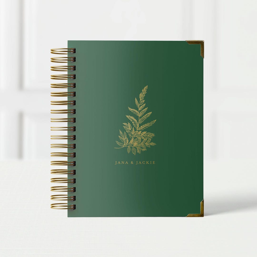 LGBT Wedding Planner Book, Personalized Engagement Gift for Gay Couple ...