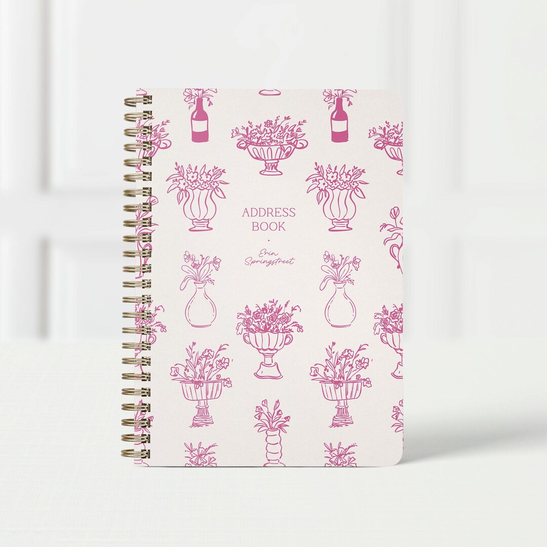 Personalized Password Keeper, Custom Login Notebook With Spiral Binding ...