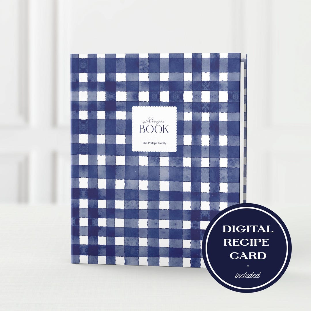 Recipe Binder & Digital Recipe Cards, Custom 3-ring Binder, Kitchen ...