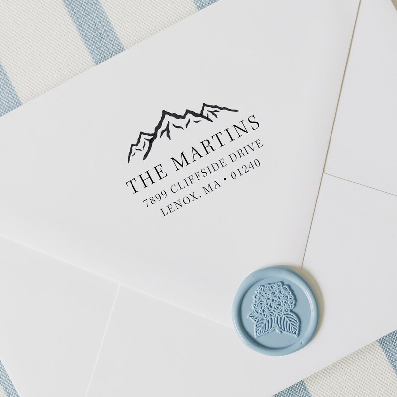 Mountain Stamp - Etsy